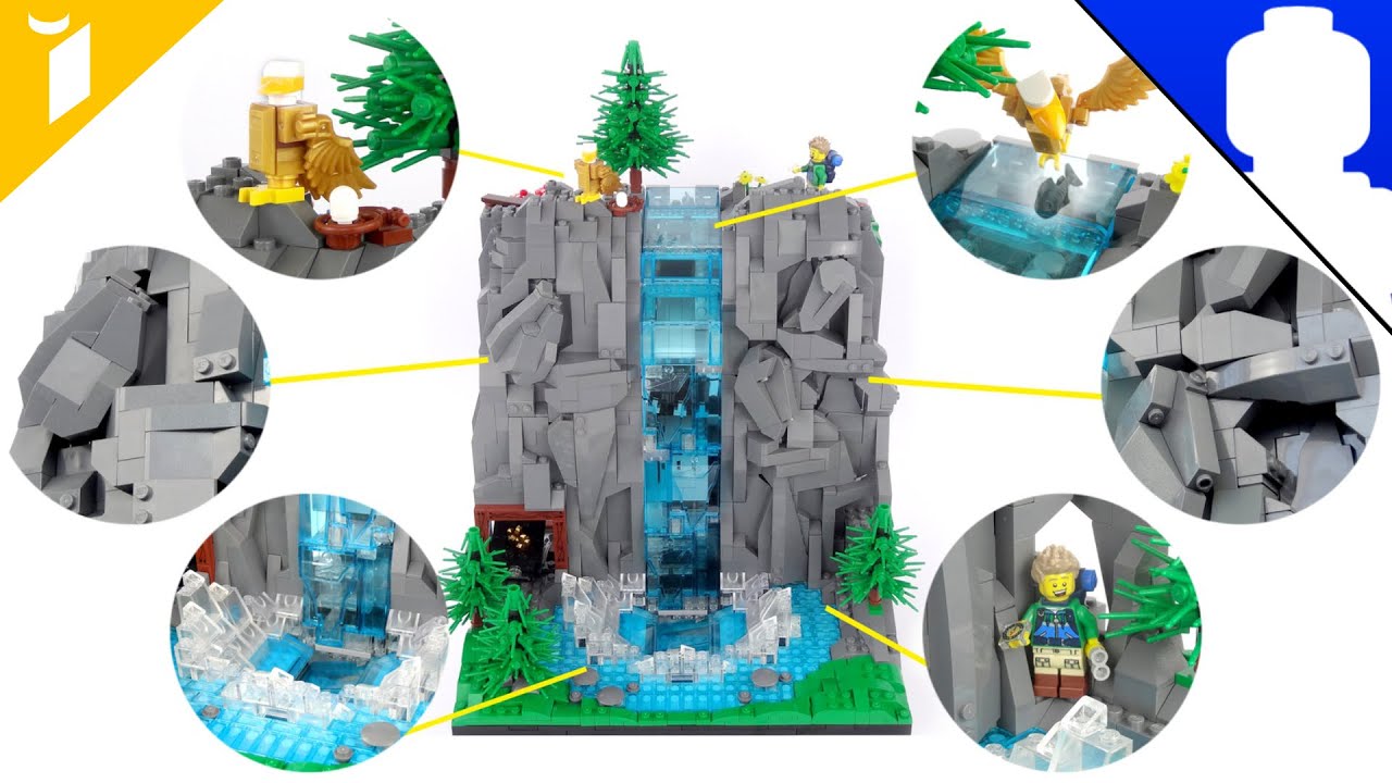 WORKING WATERFALL Hits 10,000 Supporters On LEGO Ideas! - YouTube