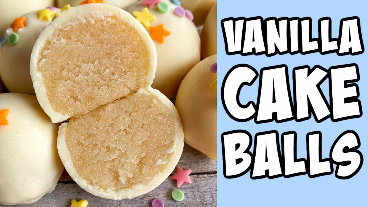 Vanilla Cake Balls Recipe Tutorial #Shorts - YouTube