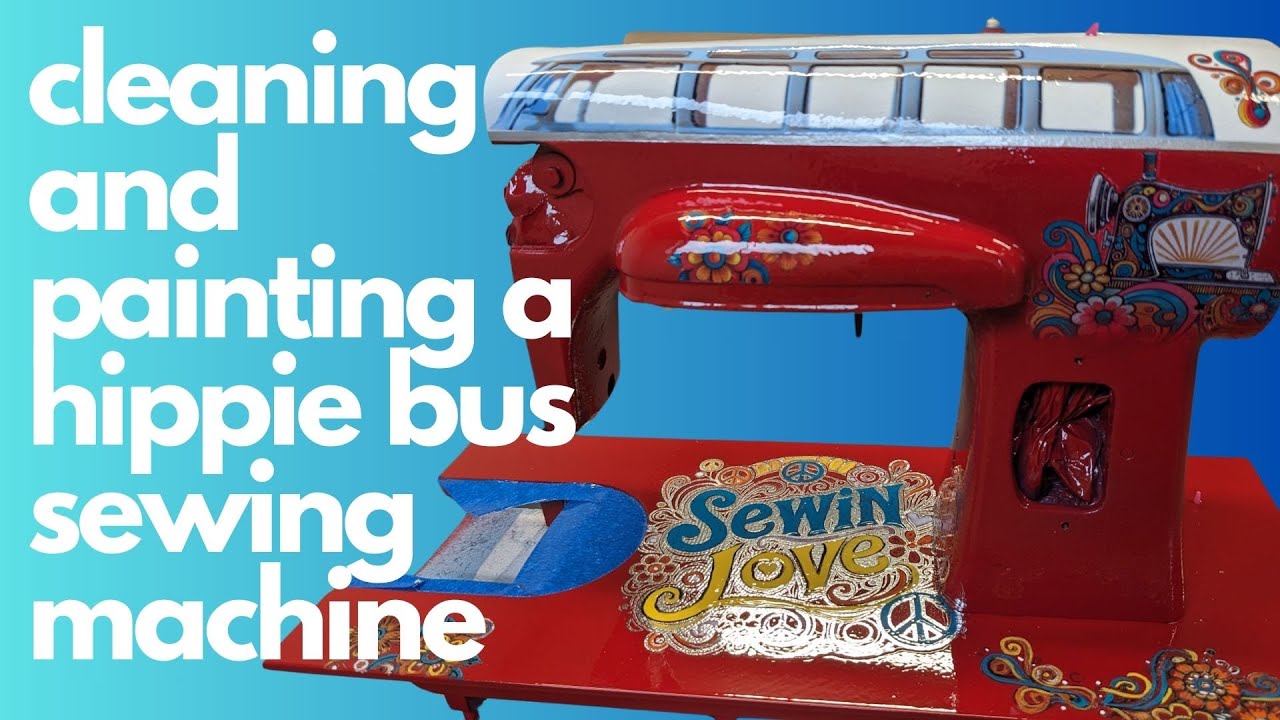 Cleaning and Painting the Kenmore Sewing Machine to look like a VW ...