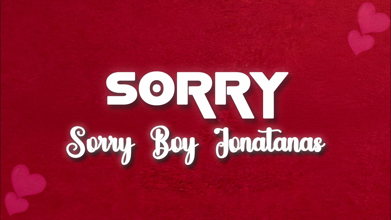 SORRY BY SORRY GUY JONATANAS (LYRICS) - YouTube