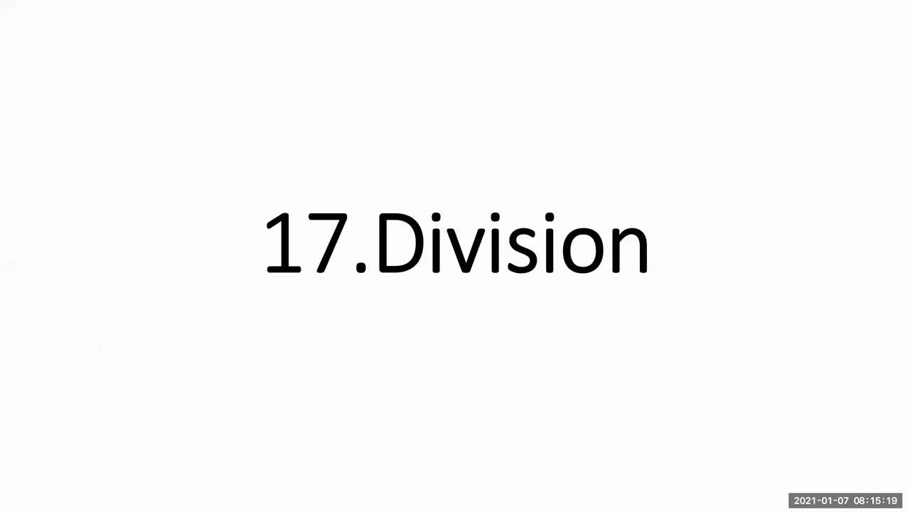 17 Division Part II - YouTube