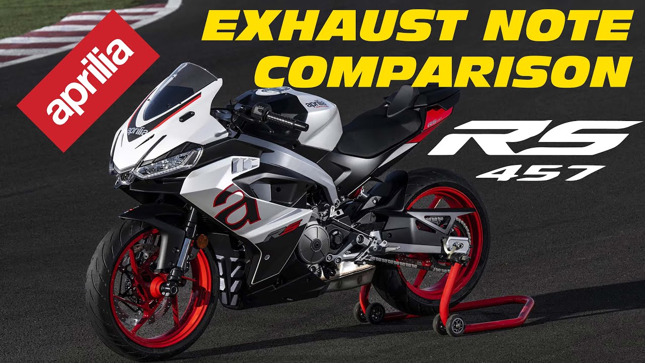 Aprilia RS 457 Exhaust Comparison #rs457 #exhaust #scproject #akrapovic ...
