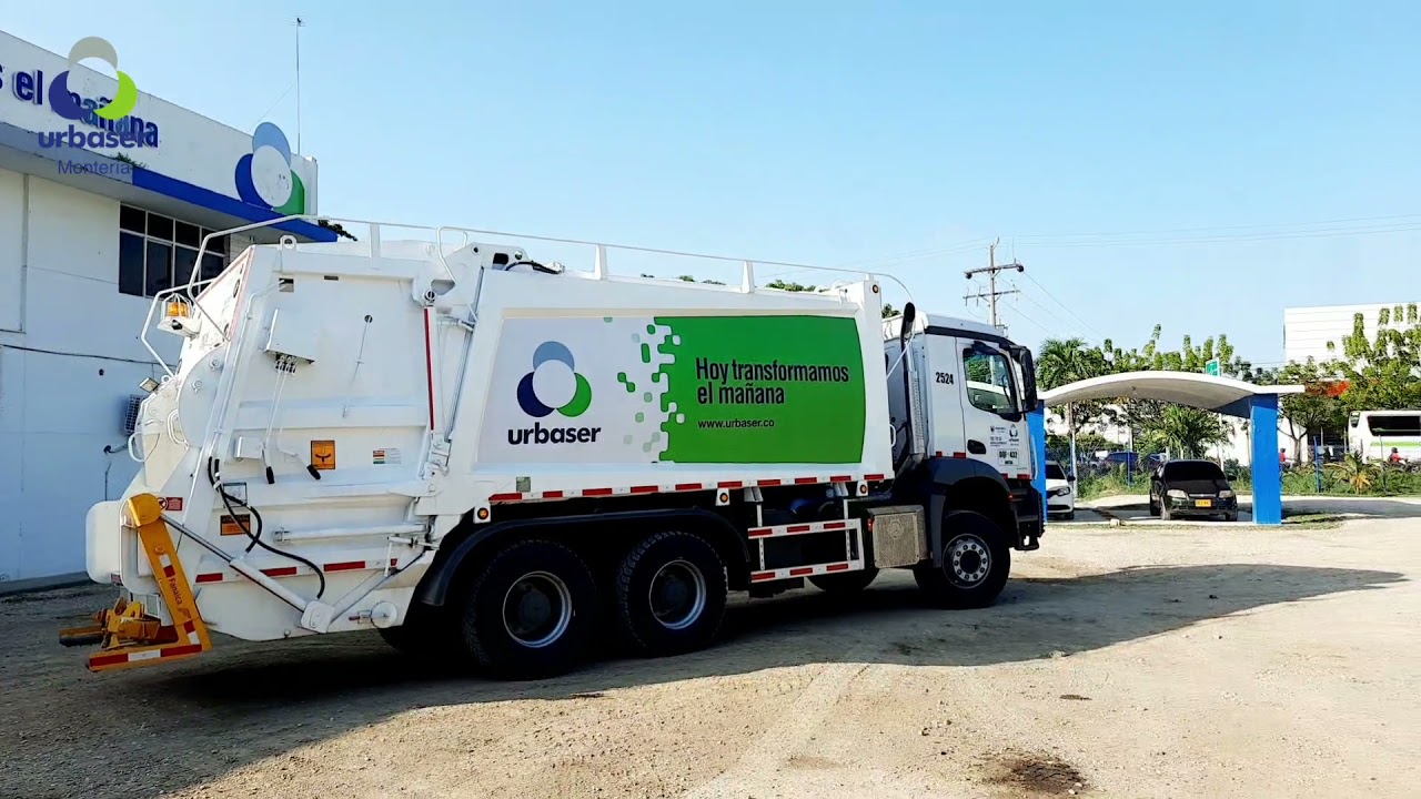 Nuevo Vehículo compactador en Urbaser Montería - YouTube