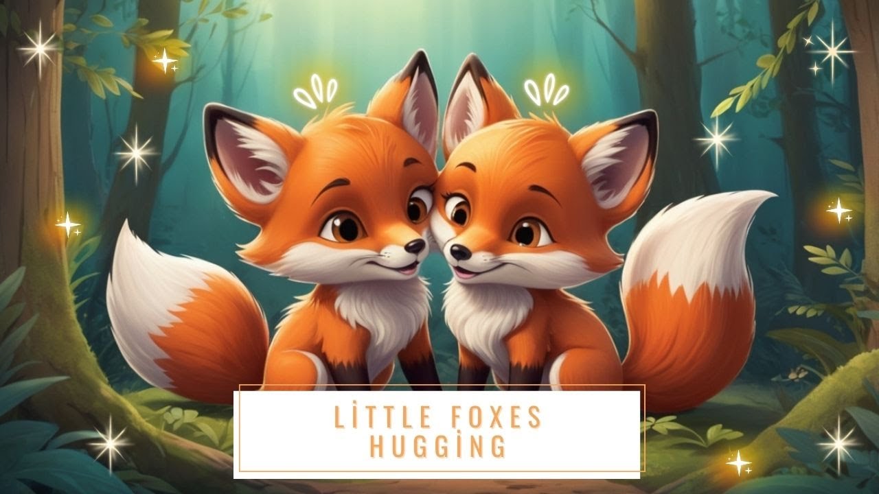 Little Foxes Hugging/Children's Stories #fox #cute #friendship #animals ...