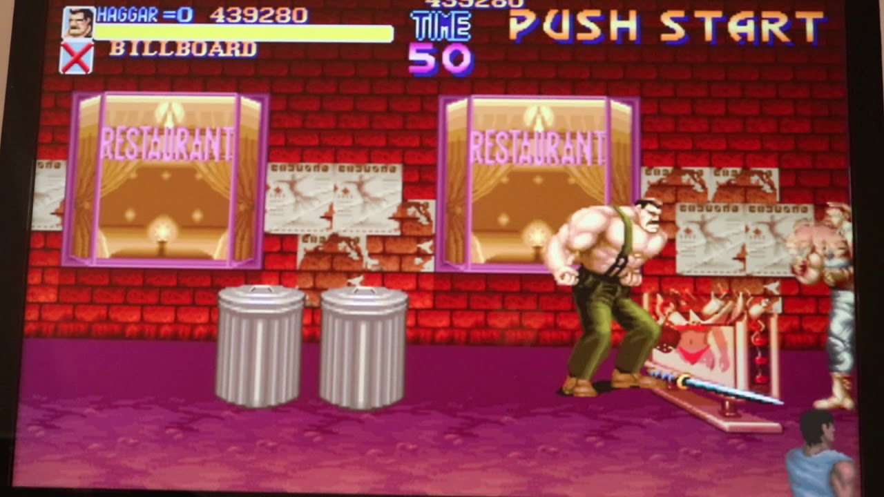 Final Fight 1989 Capcom Play on Arcade Machine - YouTube