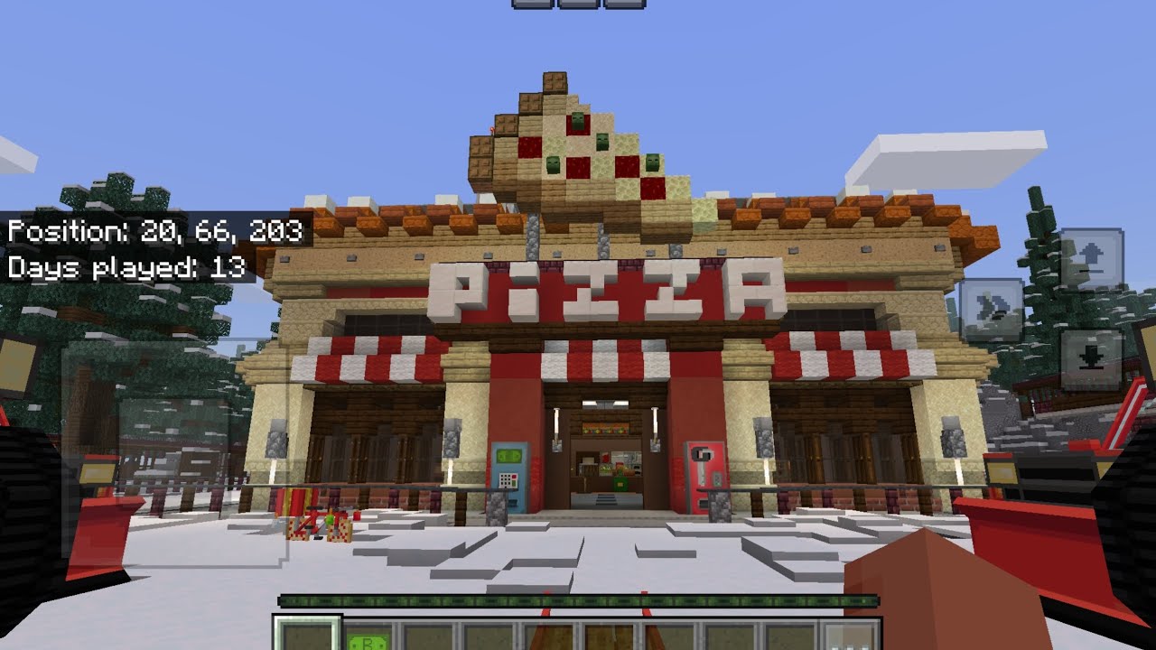 working at a pizza place in Minecraft! part one (maybe) - YouTube