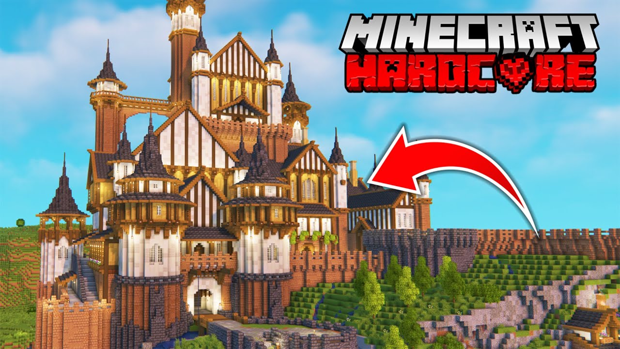 I Built The MOST INSANE Castle in Minecraft Hardcore - YouTube