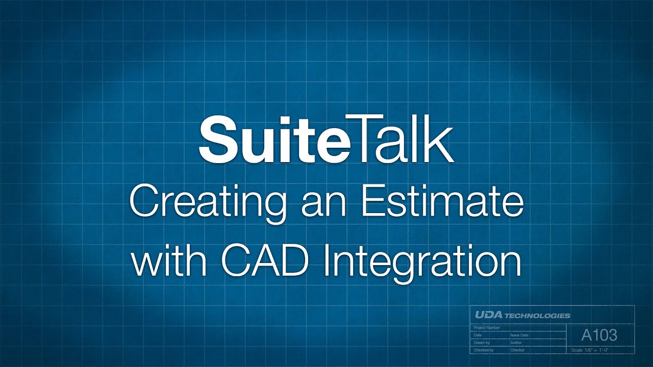 Creating an Estimate with CAD Integration - YouTube