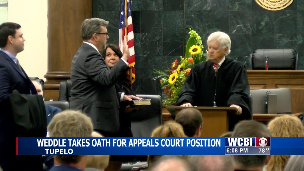 John Weddle set to be sworn in as new judge in Tupelo - YouTube