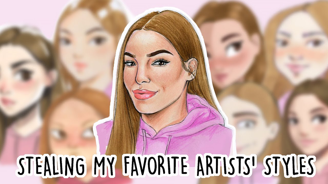 STEALING MY FAVORITE ARTISTS' STYLES! 😱 8 ART STYLES CHALLENGE - YouTube