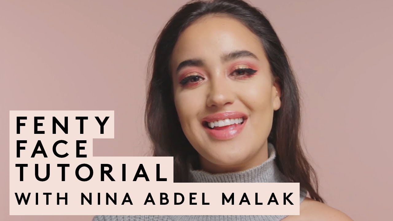 NINA ABDEL MALAK'S EID FENTY FACE TUTORIAL - YouTube