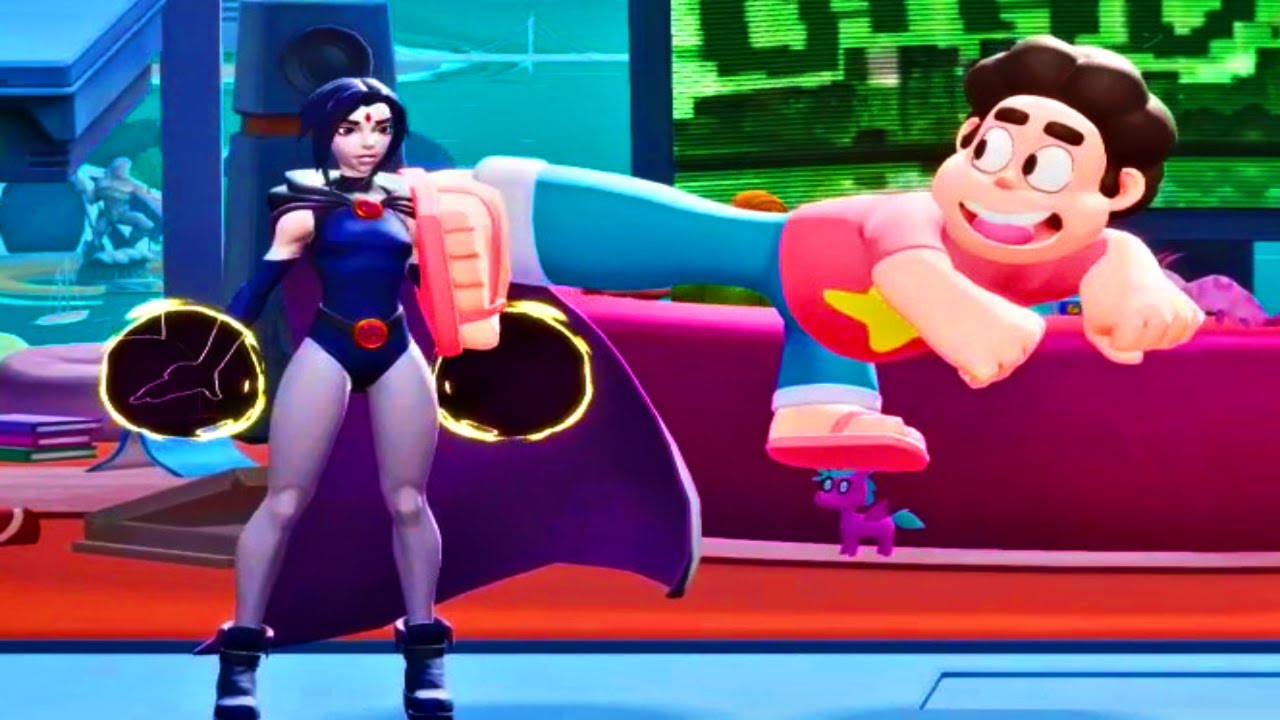 MultiVersus - Raven and Steven Universe Unique Interactions HD - YouTube