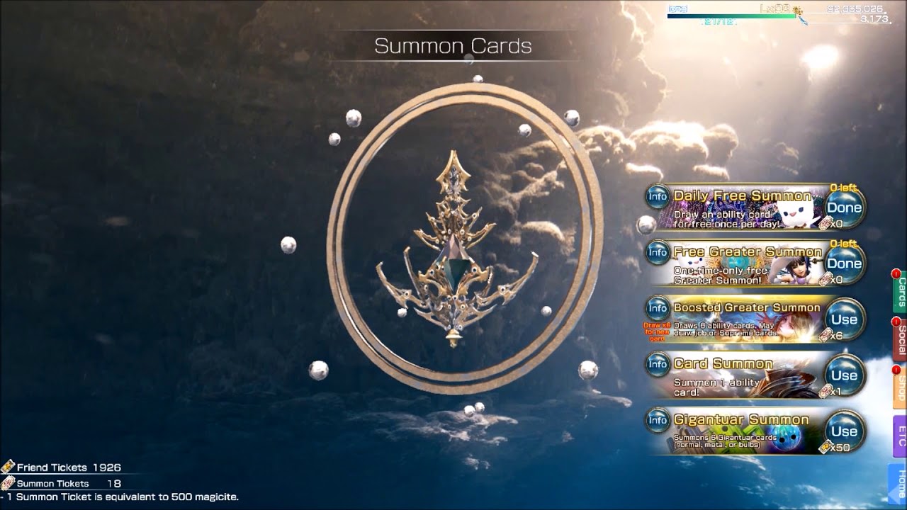 Mobius Final Fantasy FREE GREATER SUMMON for Closing the Loop Part 2 - YouTube