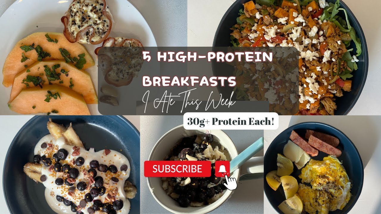 5 High-Protein Breakfasts I Ate This Week - for Muscle Gain(Over 30g ...