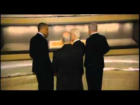 President Obama Visits Israel Museum's Shrine of the Book - YouTube