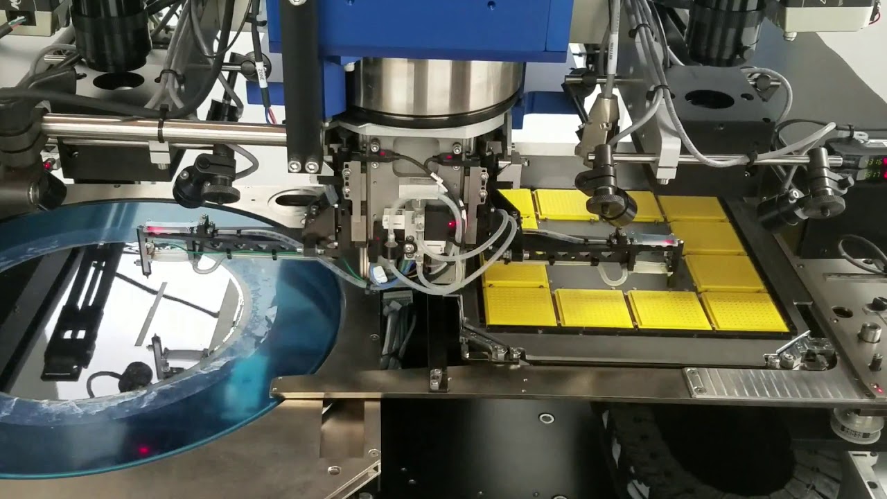 DTS-2 picking from wafer and placing into waffle pack 500um die at ...