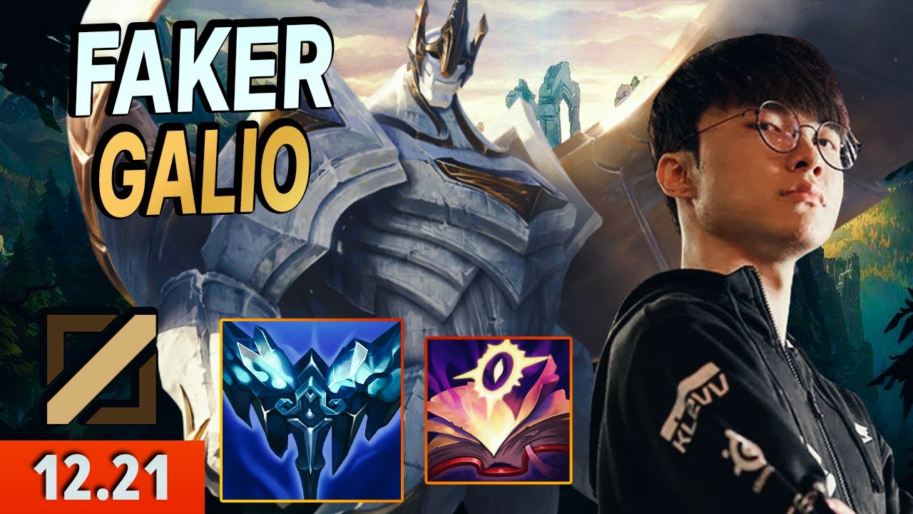 FAKER É UM DEUS DE GALIO! - T1 Faker jogando de Galio MID vs Azir ...