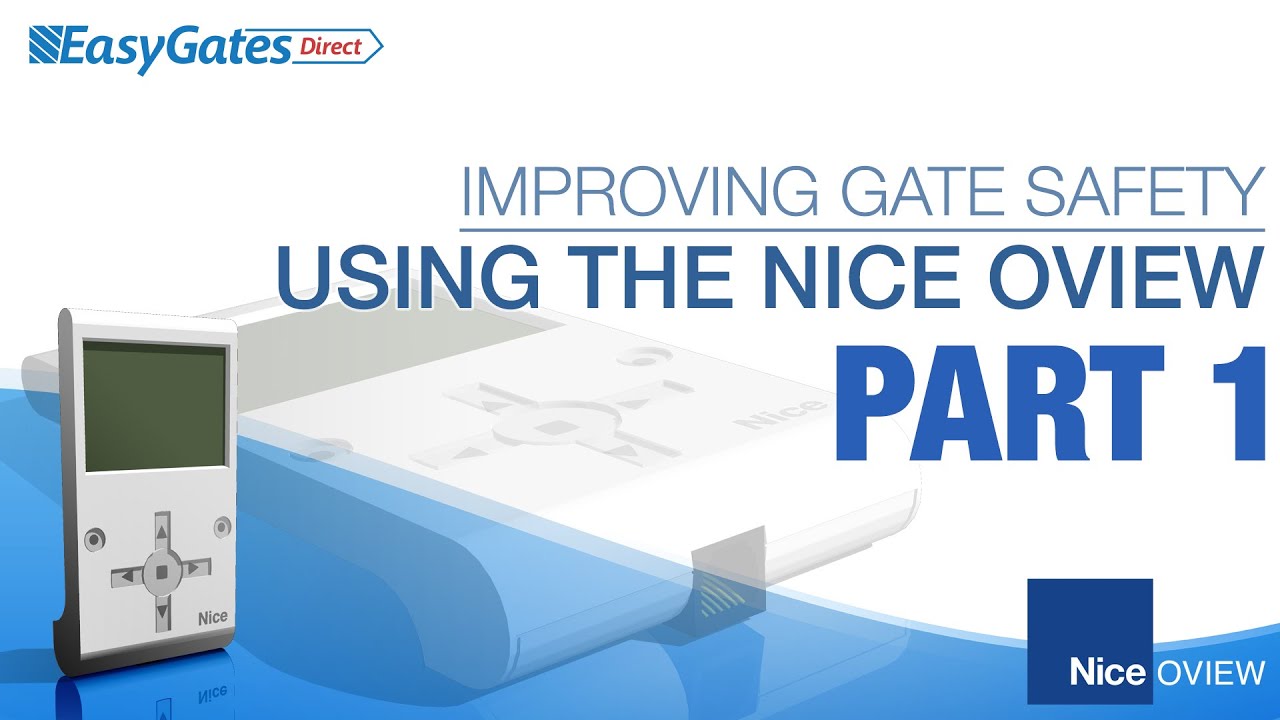 Improving Gate Safety Using the Nice OVIEW - YouTube