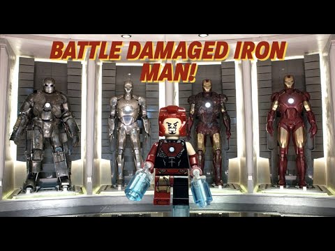 HOW TO BUILD BATTLE DAMAGED IRON MAN! LEGO CUSTOM - YouTube