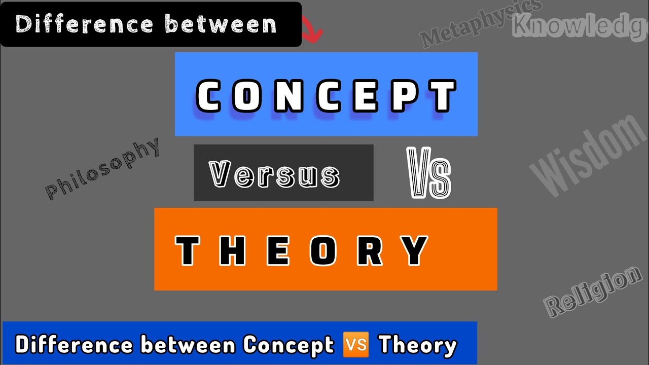 Concept vs Theory Explain the Difference #concept #theory - YouTube