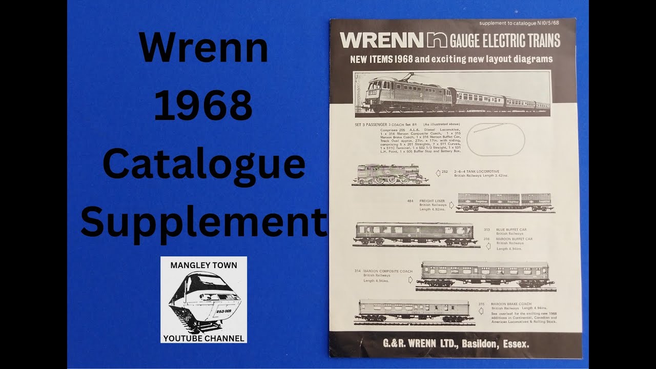 Wrenn 1968 N gauge catalogue full look through from Mangley Town # ...