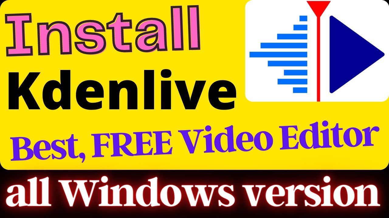 Kdenlive Tutorial - How to Download and Install Kdenlive | Free video editor in windows 8, 10 ...