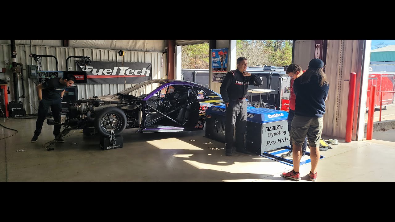 Jason Reiss w Bill Devine on his billet, twin-turbo SBF PDRA car # ...