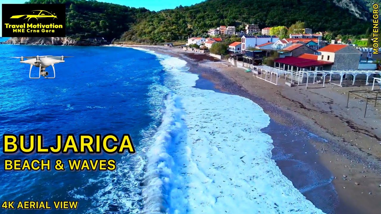 BULJARICA Plaža i Talasi Snimak Dronom Novembar 2023 - BULJARICA [4K ...