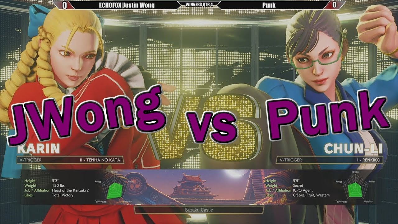 EchoFox|JustinWong vs PG|Punk - SFV at versus 2018 - YouTube