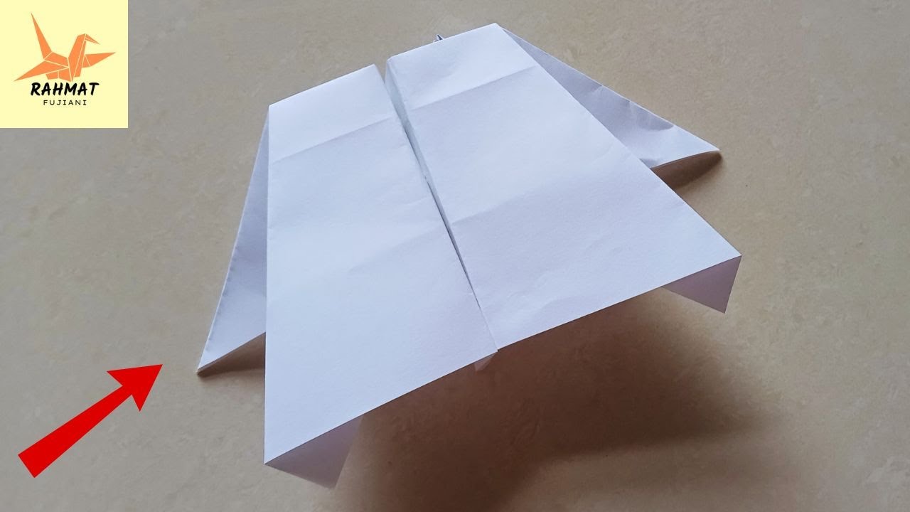 pesawat terbang origami , pesawat terbang dari kertas hvs - YouTube
