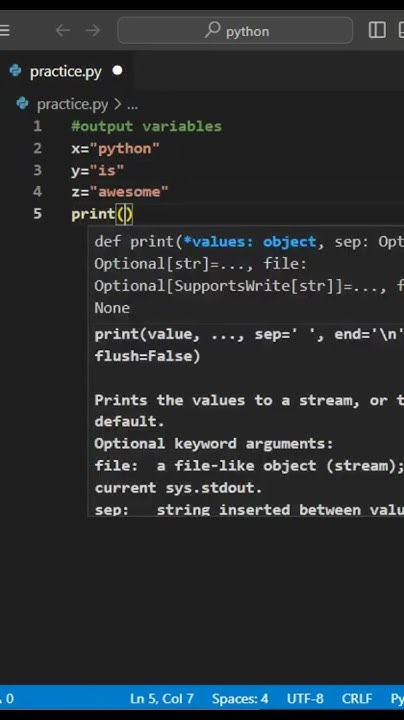 Output Variables 😮😲python Pythonprogramming Coding Code Programming Pythoncoding Youtube