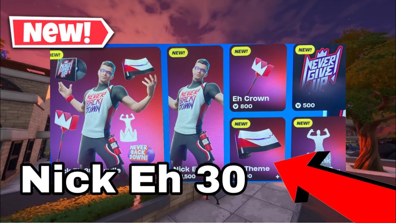 *New* Nick Eh 30 Icon Skin!!! - YouTube