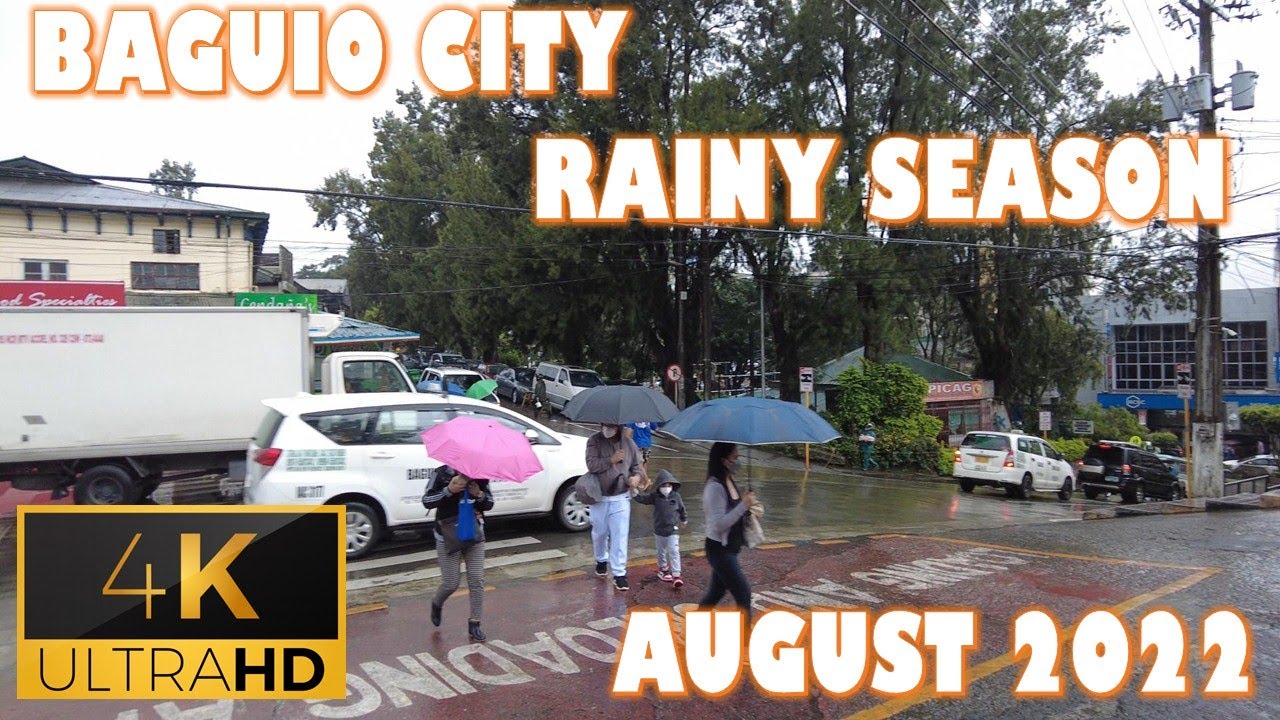 [4K] BAGUIO RAINY SEASON | RAINY VIRTUAL TOUR AROUND CBD AREA | DJI ...