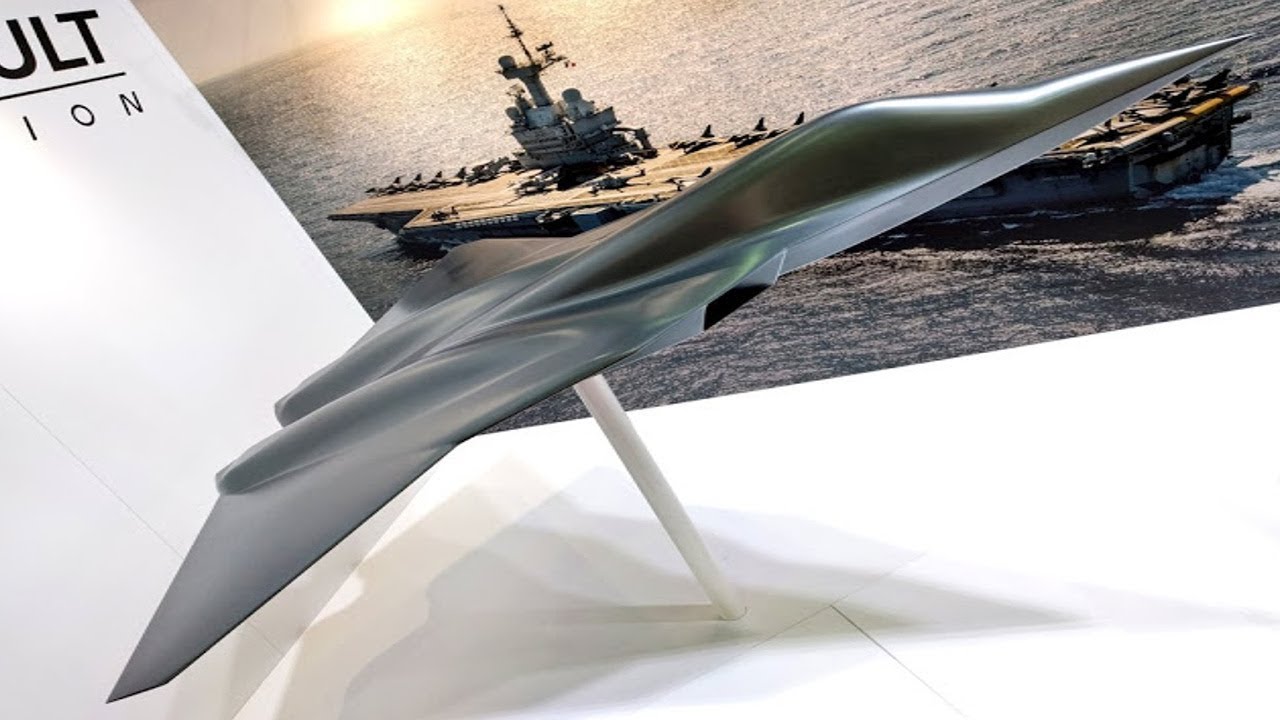 France Unveils Model of the New Generation Fighter - YouTube