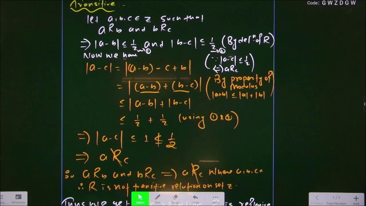 B.Sc Math Part-1//Set Theory//Problem On Equivailence Relation// - YouTube