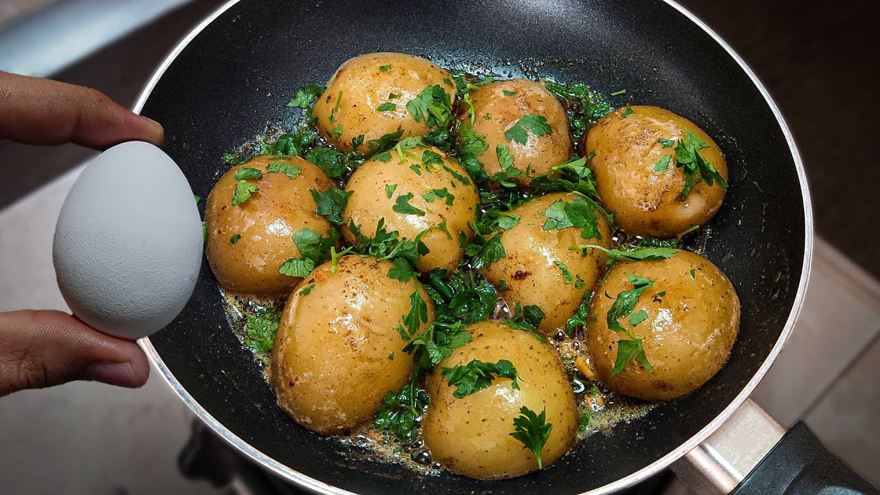 Only Potatoes with egg! No tricks. tasty and easy breakfast recipe ...