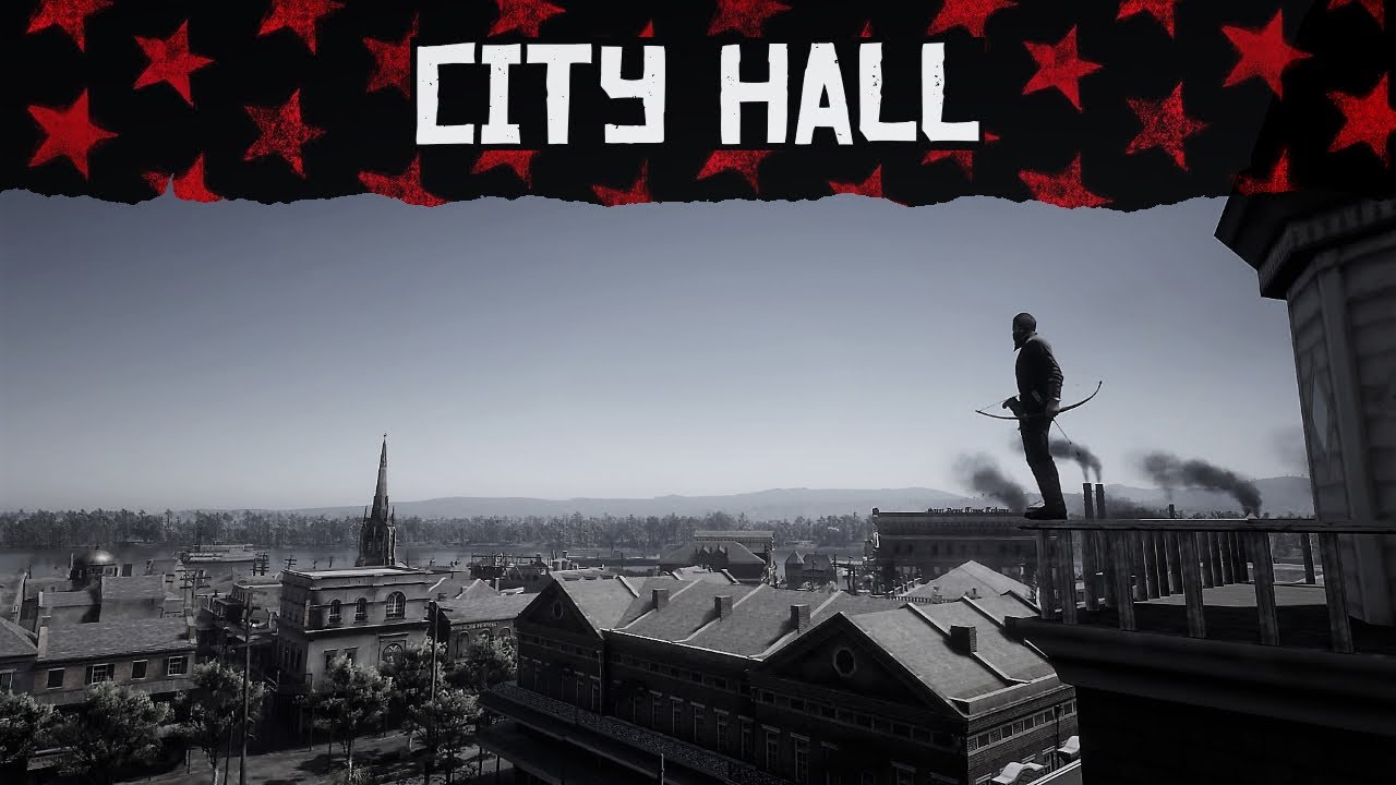 How To Climb City Hall - Red Dead Online - YouTube