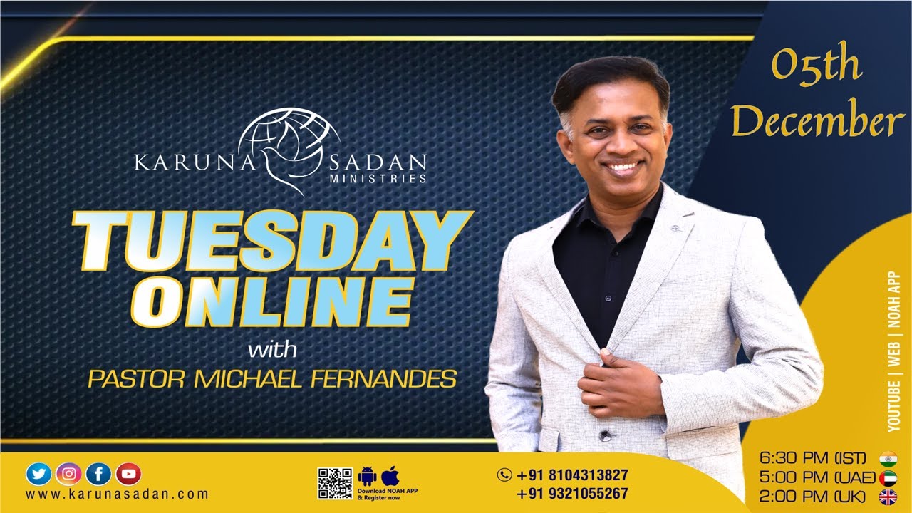 20231205 | KSM | Tuesday Online Service | LIVE | Pastor Michael Fernandes - YouTube