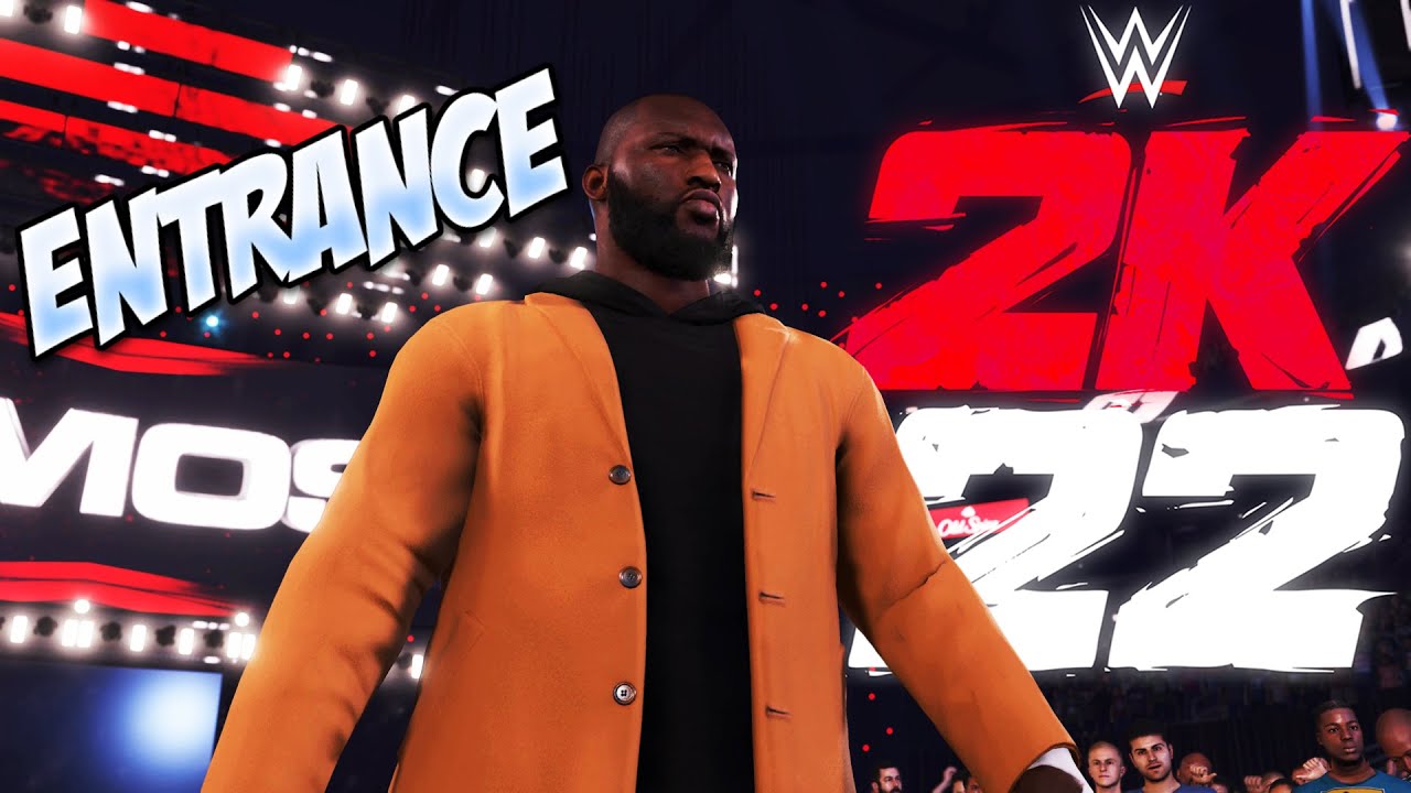 WWE 2K22 Omos Full Entrance - Banzai Pack DLC - YouTube