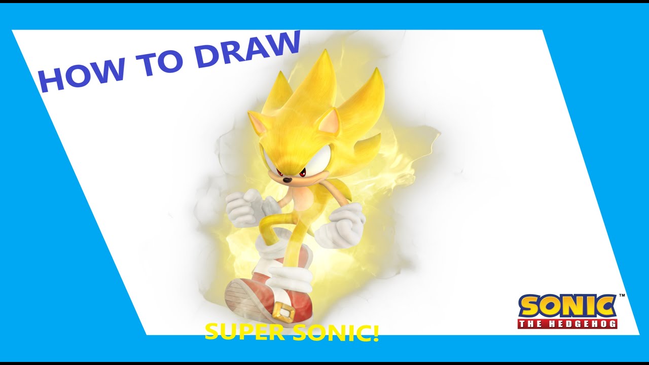 How To Draw Super Sonic! - YouTube