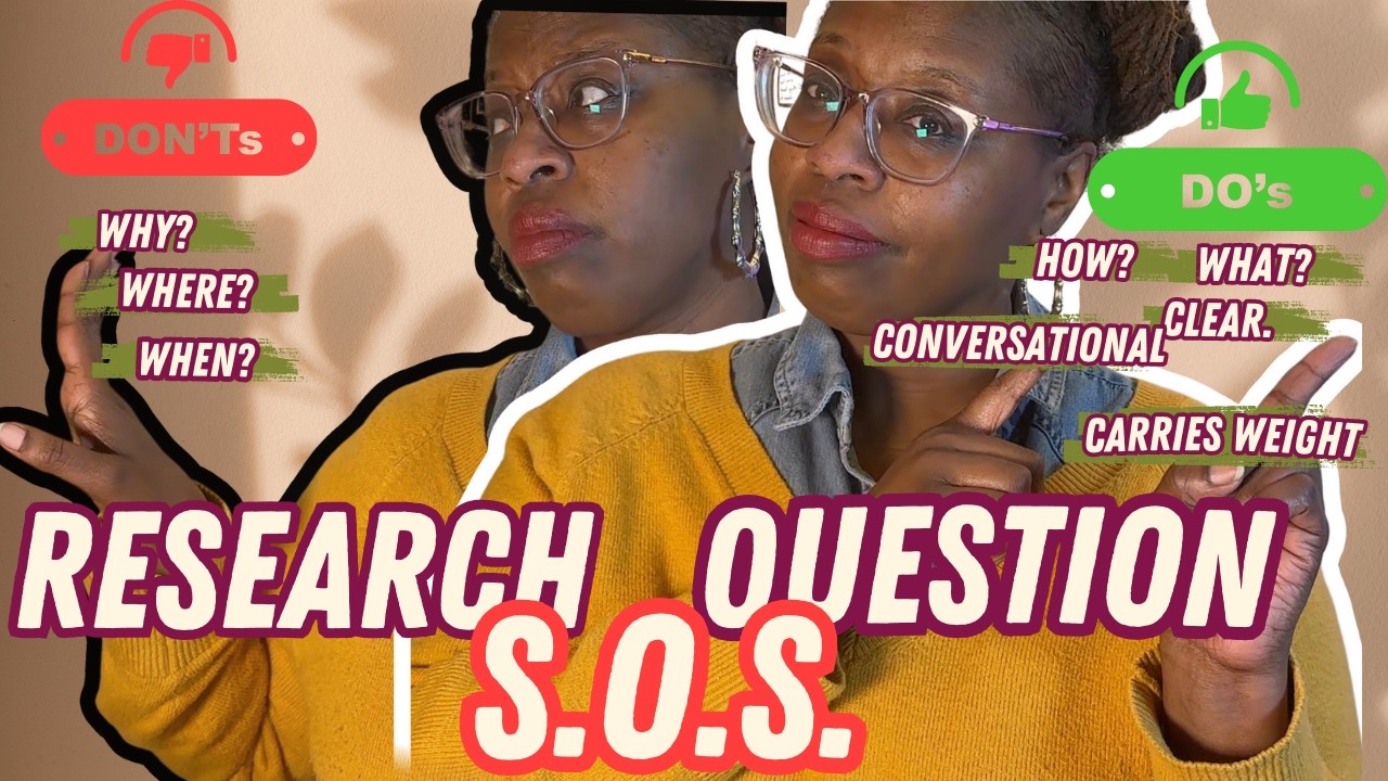 Research Question SOS || The Dos and Don'ts to A+ Essays - YouTube