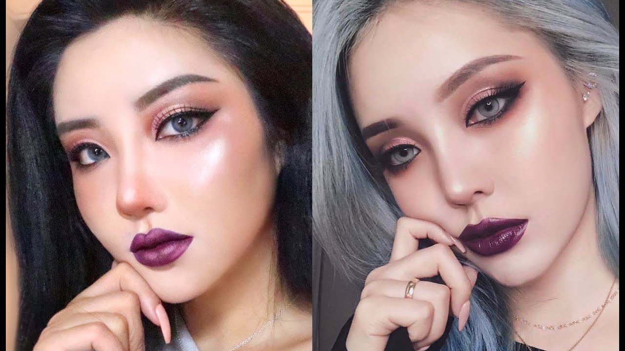 I tried following a PONY makeup tutorial ！🖤 I feel you 🖤 - YouTube