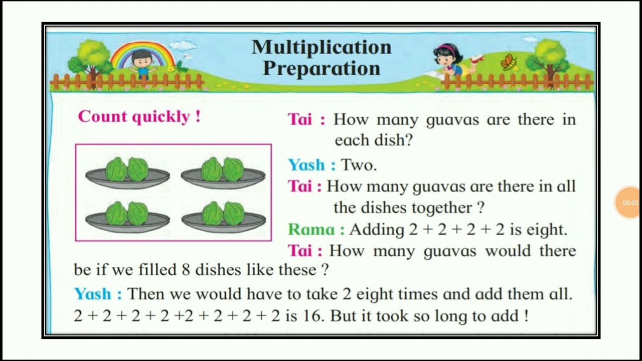 Std 2nd Subject Maths 36 - Multiplication Preparation - YouTube