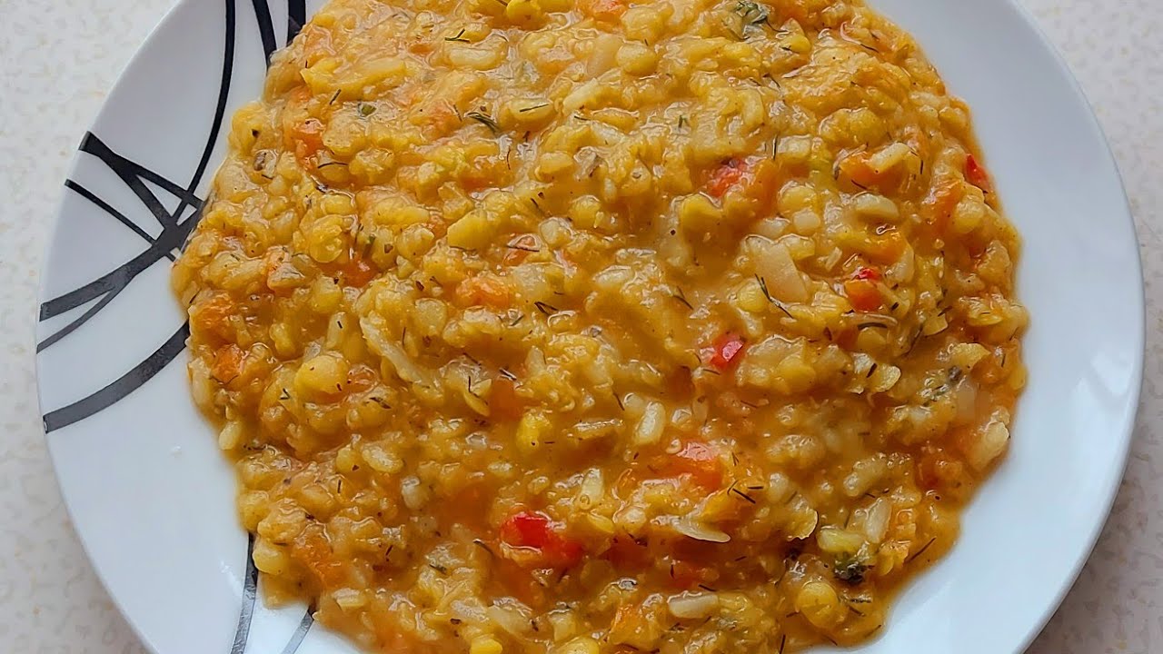 Mâncare de linte roșie, sănătate curata/Șnițele de pui/Red lentil food ...