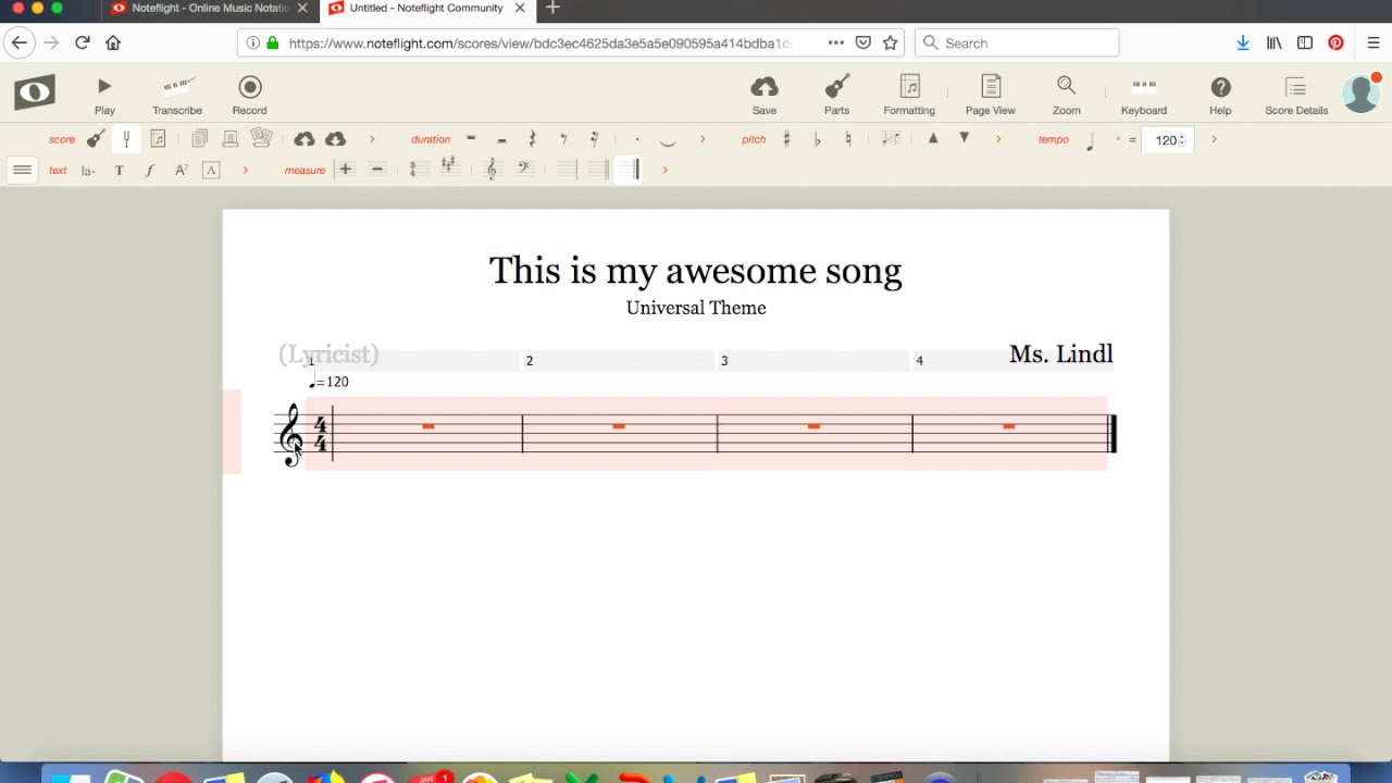 Noteflight Demo for 6th Grade Rotation - YouTube