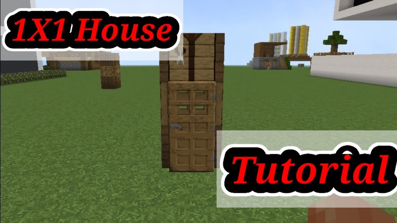 Minecraft: 1X1 House🏠 tutorial #gameplay - YouTube