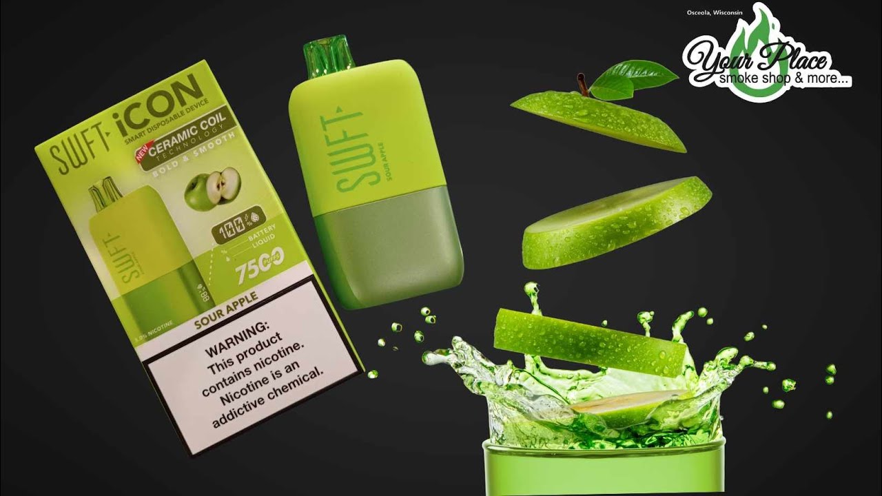 Swift Icon Disposable Sour Apple Review - YouTube