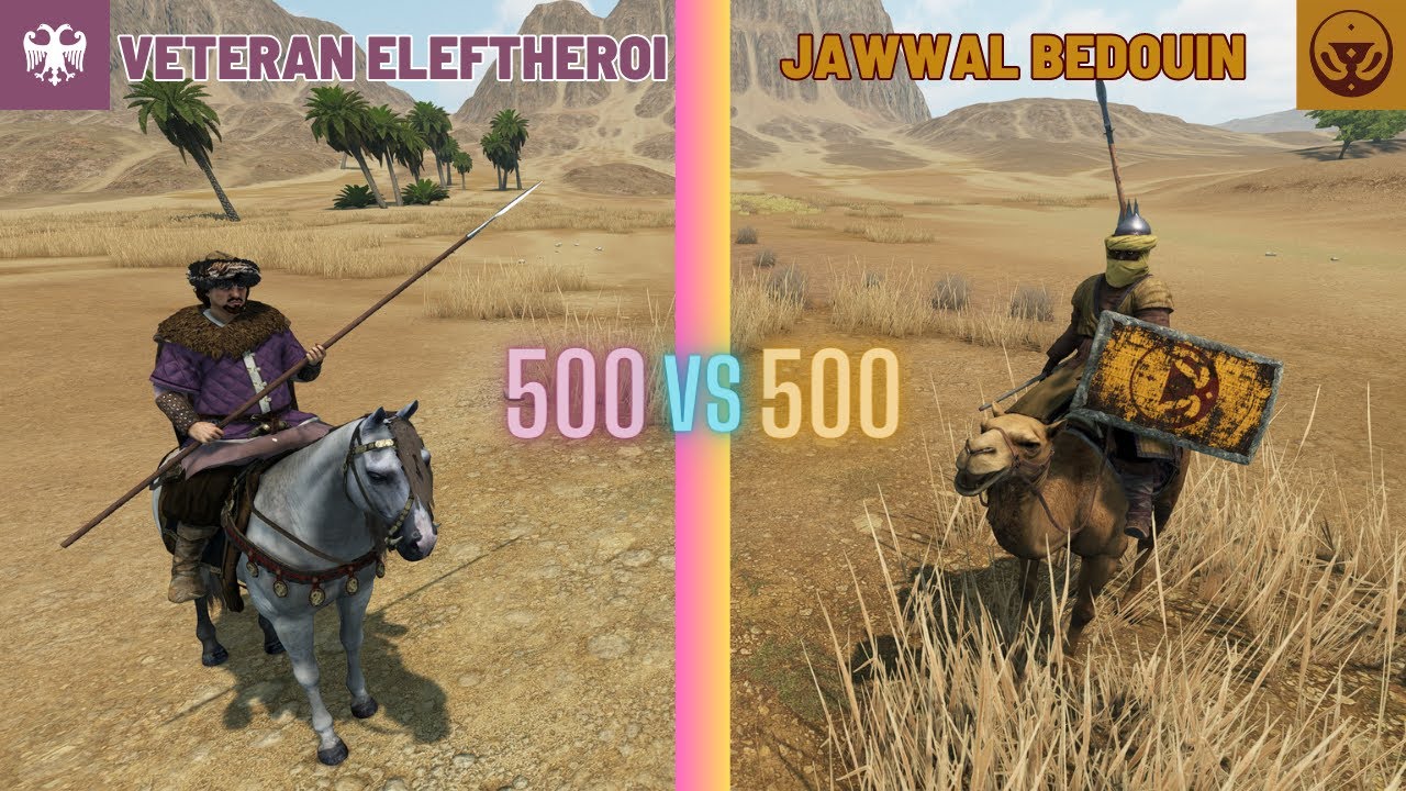 500 Veteran Eleftheroi vs. 500 Jawwal Bedouin #bannerlord - YouTube