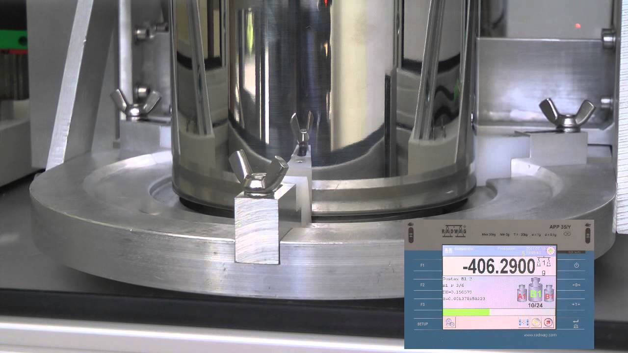 AUTOMATIC MASS COMPARATOR AKM-2 RADWAG - YouTube