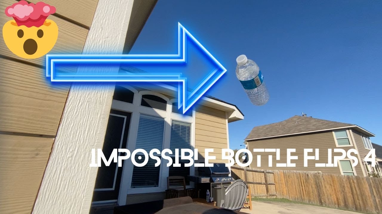 Impossible bottle flip trick shots 4 - YouTube